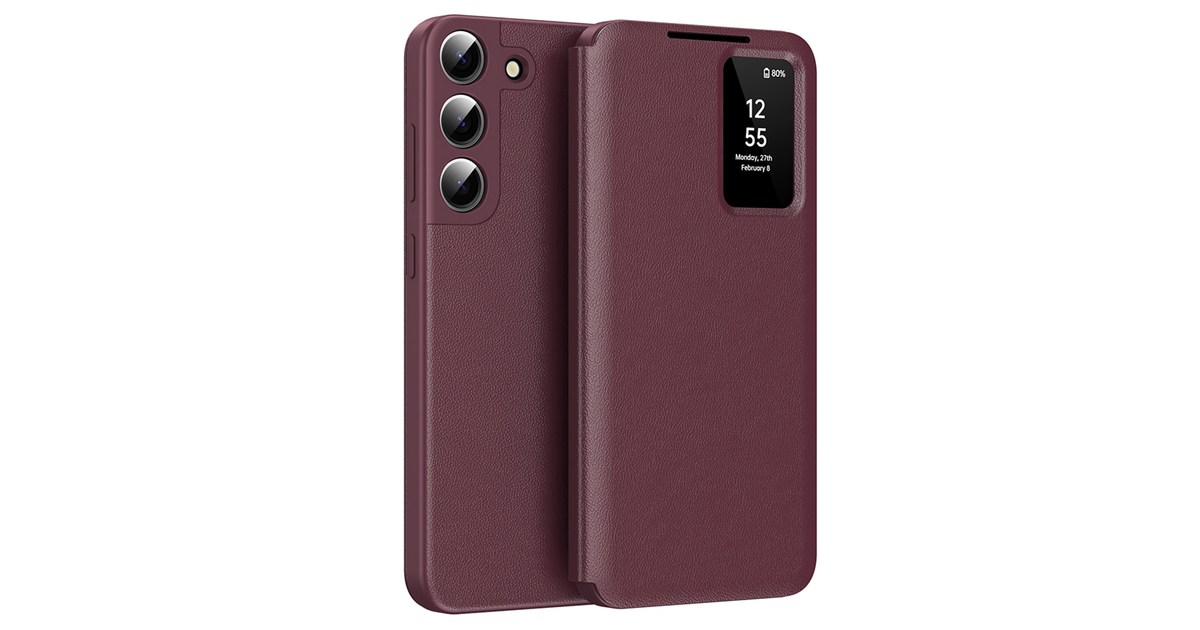 Etui Techsuit "SmartView" za Samsung Galaxy S22 - red - gizzmo.hr