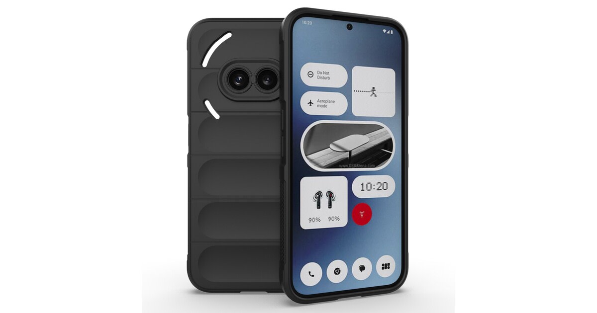 Robusna maska "Waves" za Nothing Phone (2a) - crna - gizzmo.hr